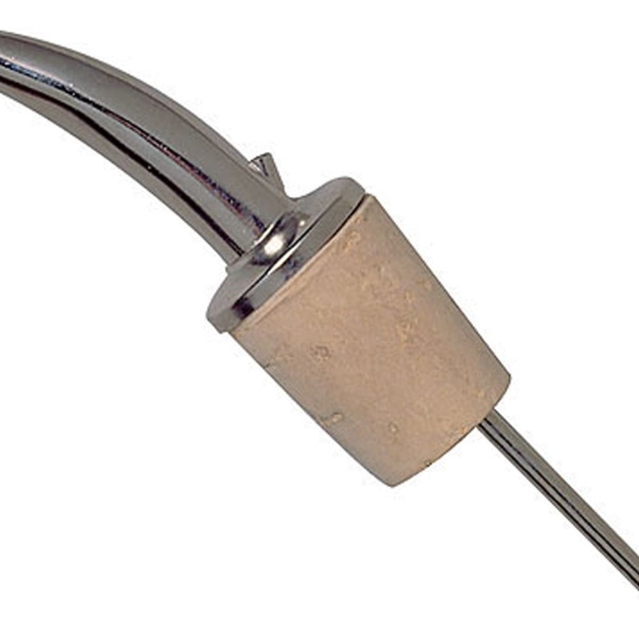 Vertedor curvo de metal niquelado, tapón de corcho - Cocktailissimo